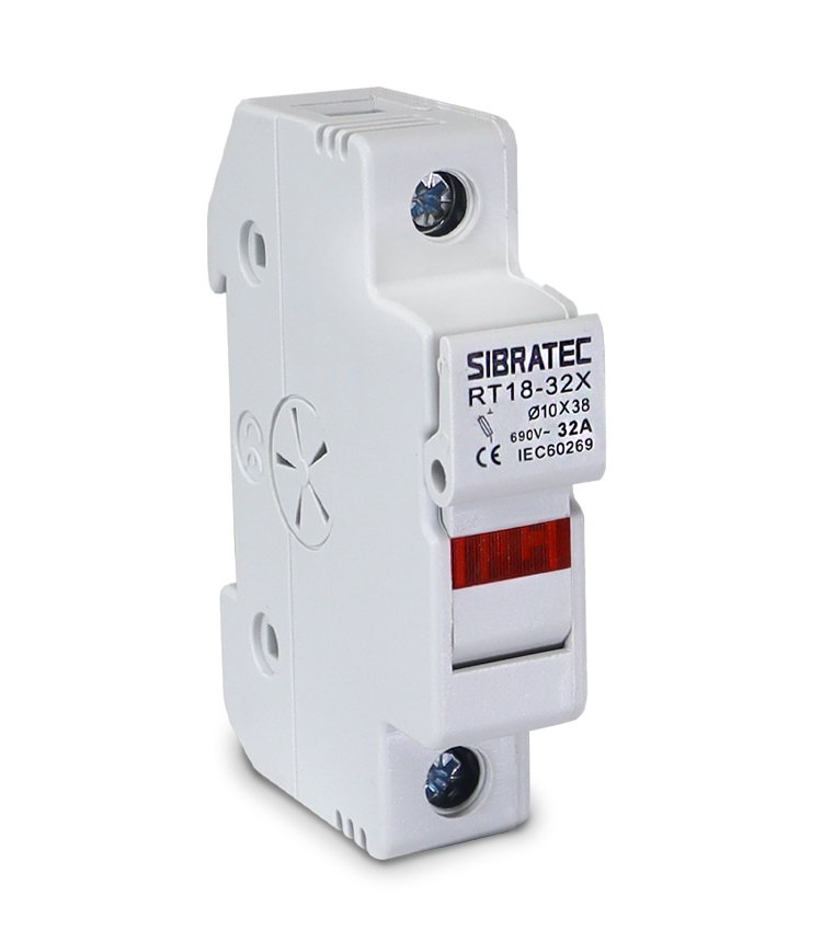 Porta Fusível Cartucho RT18-32 10x38mm | até 32A 1 Polo