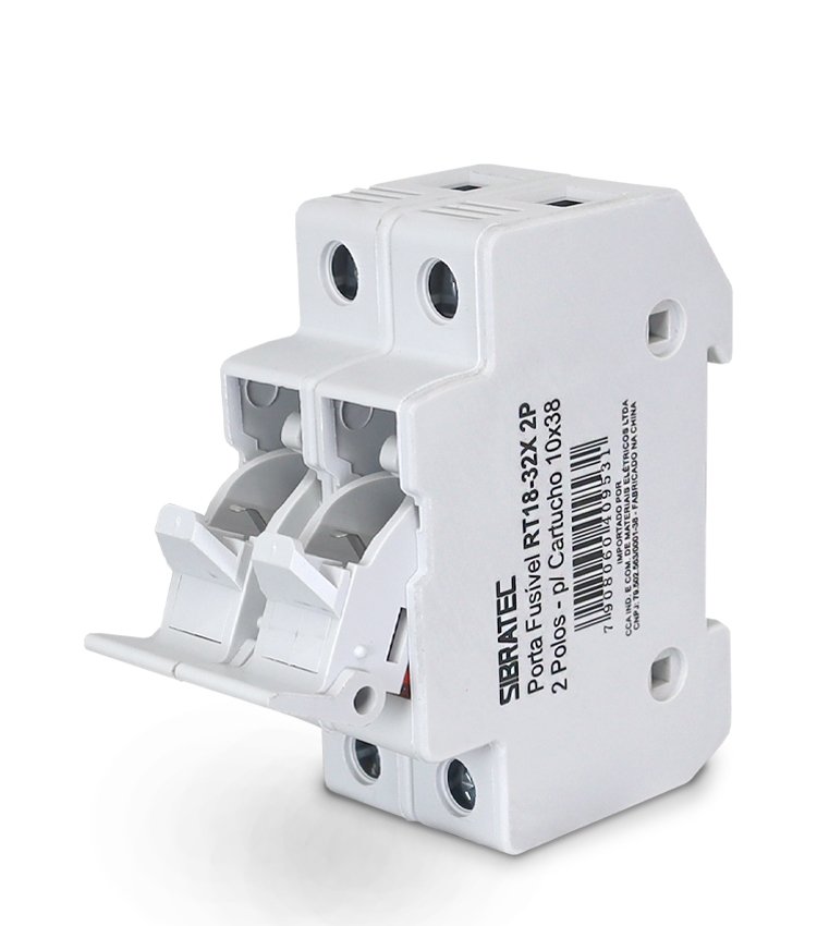 Porta Fusível Cartucho RT18-32 10x38mm | até 32A 2 Polos