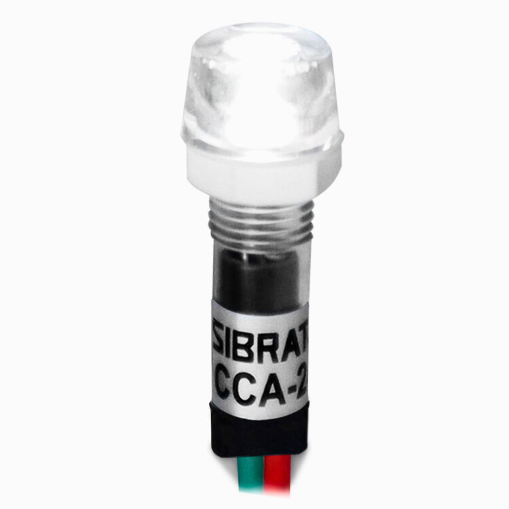 Sinaleiro LED 9mm 24 Vcc/Vca | Branco